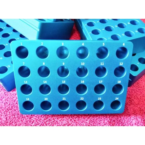 Jual Aluminium Cooling Block Tube Rack For Microtube 24 Well x 1,5 ml ...