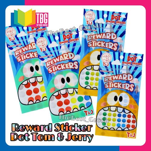 Jual REWARD STICKER DOT TOM&JERRY / LABEL STICKER/ STICKER POLKADOT ...