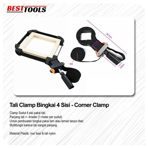 Jual Tali Clamp Bingkai 4 Sisi - Corner Clamp Klem Sudut Siku ...