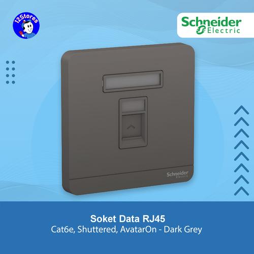 Promo Saklar Schneider Telepon AvatarOn, Dark Grey - SC.E8331RJS4_DG ...