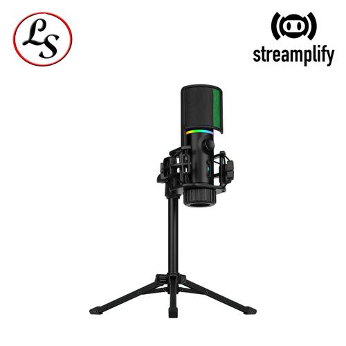 Jual STREAMPLIFY MICROPHONE / MIC TRIPOD RGB USB Microphone With Stand ...