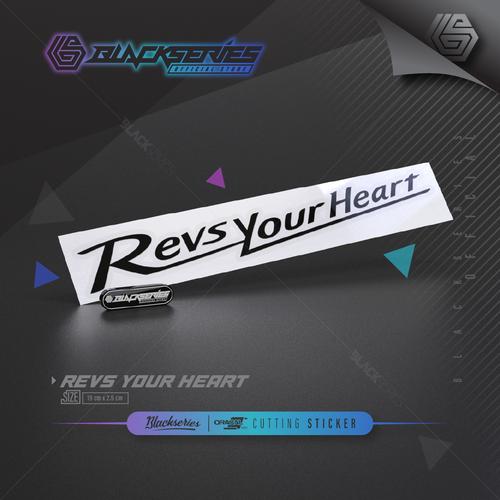 Jual Stiker Revs Your Heart | Cutting Stiker Revs Your Heart | Stiker ...