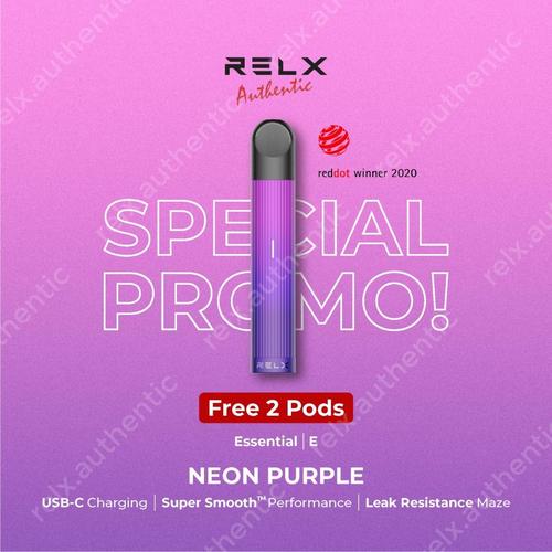 Jual RELX Essential Device - Neon Purple. Compatible with RELX Pod Pro ...