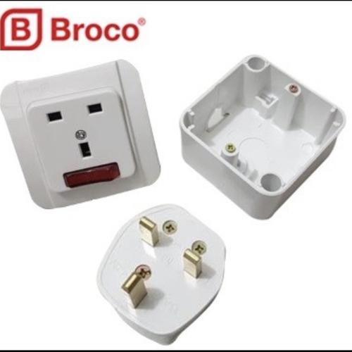 Jual Set steker AC Broco colokan kaki 3 plus stop kontak inbow dan ...