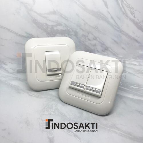 Jual Saklar Listrik Single / Double Wide Series Panasonic Putih ...