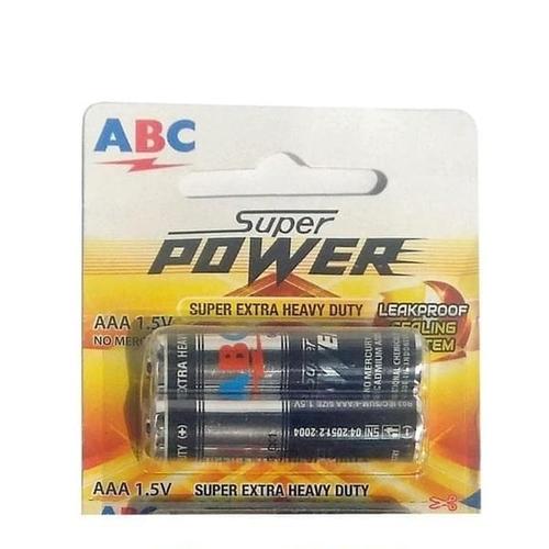 Jual Baterai ABC Super Power 1,5 V AAA atau A3 isi 2 pcs - Extra Heavy ...