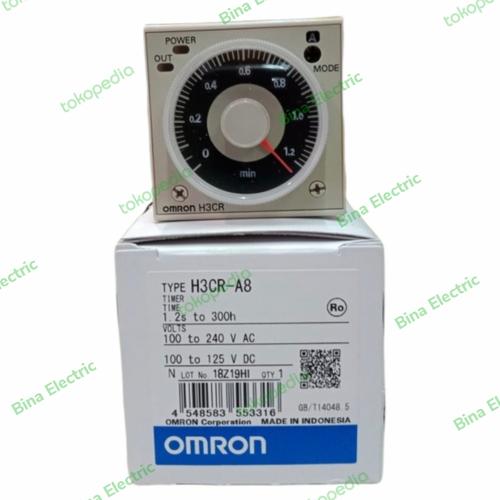 Jual Timer Omron H3CR-A8 100V-220V AC Omron Timer H3CRA8 220V H3CR A8 ...