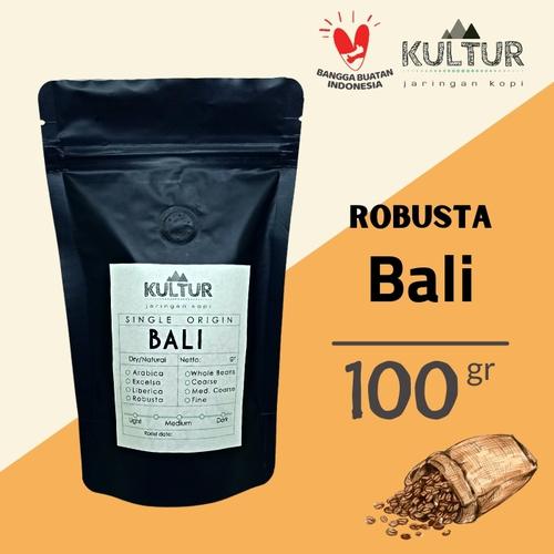 Jual COFFEE BEAN BIJI KOPI ROBUSTA BALI PUPUAN 100 GR - COARSE/KASAR, MED-DARK ROAST - Jakarta ...