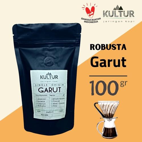 Jual COFFEE BEAN BIJI KOPI ROBUSTA GARUT 100 GR - COARSE/KASAR, MED ...