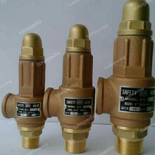 Jual Safety Valve 2 inch Kuningan 10 bar kg/cm drat luar dalam ...