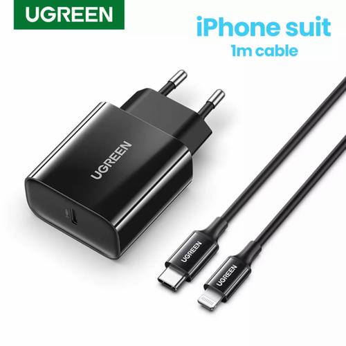 Jual Charger Ugreen 20W Fast Charge + Kabel Lightning Iphone Mfi ...