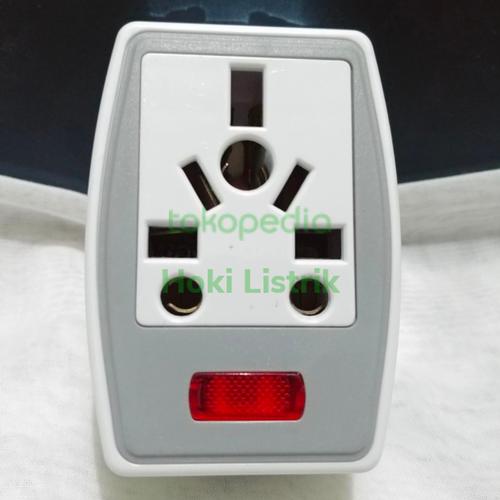 Jual colokan steker T multi fungsi fuse 10a pin 2 / stopkontak ...