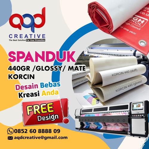 Jual SPANDUK / BANNER KORCIN 440GR - Kota Medan - AQDCreative | Tokopedia