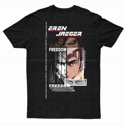 Jual Tshirt Kaos Eren's Freedom Anime Manga AOT SNK Attack On Titan ...