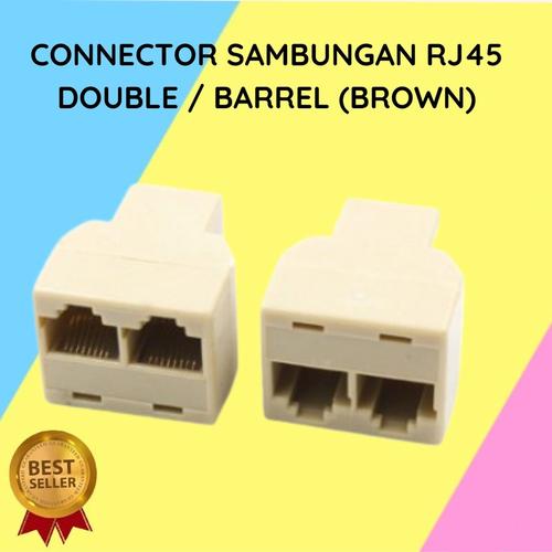 Jual Sambungan Kabel LAN / RJ45 Coupler 2 port / barel rj45 - Kota ...