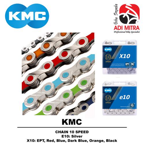 Jual Rantai Sepeda KMC 10 Speed - X10 Black - Kota Yogyakarta ...