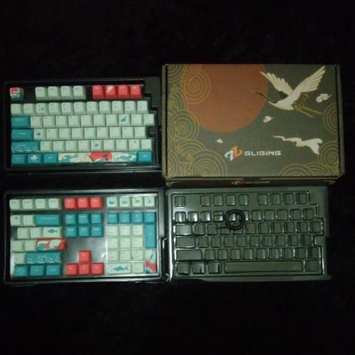 Jual Keycaps Gliging Ukiyo E Coral Sea Wave PBT Dye-Sub GDA Profile ...