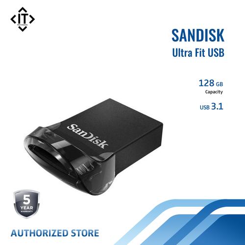 Promo Sandisk SDCZ430-128G-G46 Ultra Fit USB 3.1 Flashdisk [128 GB ...
