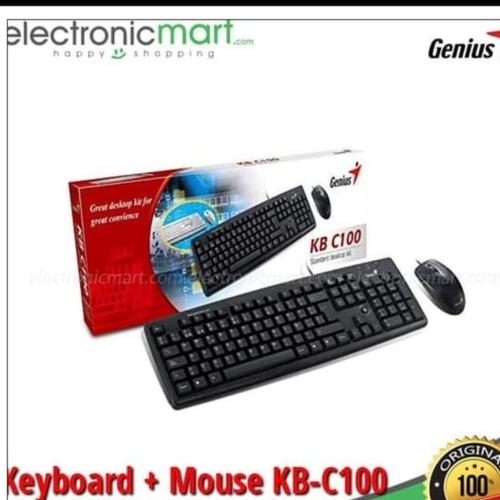 Jual Genius Keyboard + Mouse PS/2 KB-C100/KM-200 PS2 - c100 ps2 ...