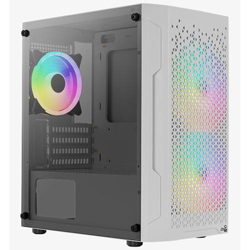 Jual AeroCool Casing Trinity Mini White - 3x Fans, Tempered Glass ...