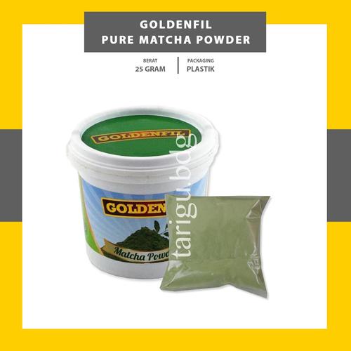 Jual PURE MATCHA POWDER GOLDENFIL 25GR - BUBUK MATCHA TEH ASLI JEPANG ...