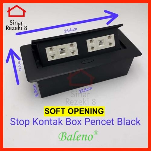 Jual Grommet Stop Kontak Box Black Colokan Power Outlet Listrik Meja ...