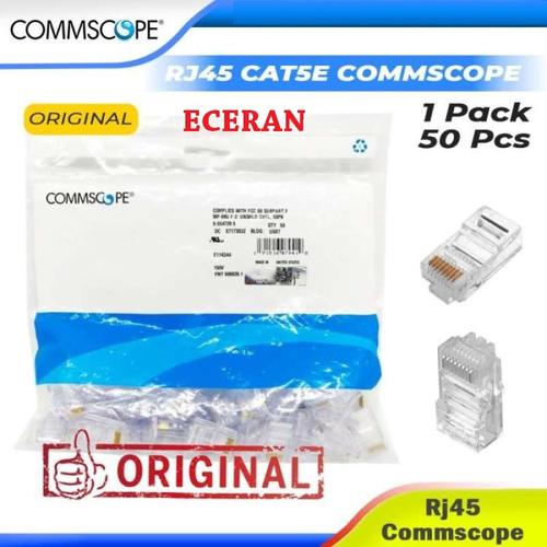 Jual RJ45 AMP Commscope Connector RJ45 Cat5 - Original - Eceran - Kota ...