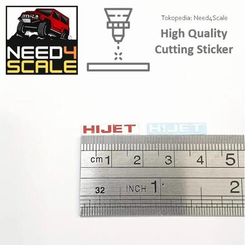Jual Sticker Emblem Decal "HIJET" Mini RC WPL D42 Stiker - Putih ...