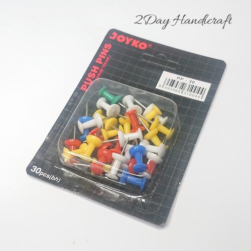 Jual Joyko Push Pin - Jarum tekan warna mix - Jarum push pin - Kota ...
