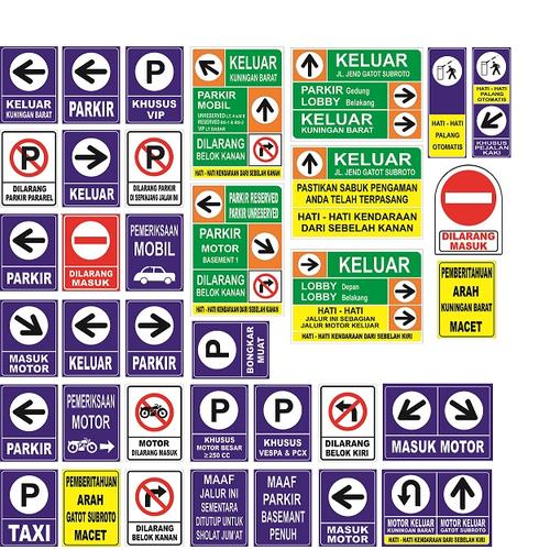 Jual Papan Rambu rambu Parkir | Papan Petunjuk Arah | Plang Parkir ...