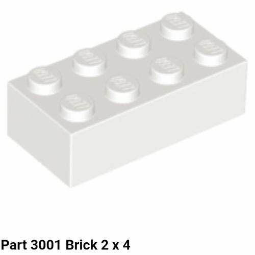Jual Lego Part 3001 white brick 2x4 - Jakarta Utara - mamiri bricks ...