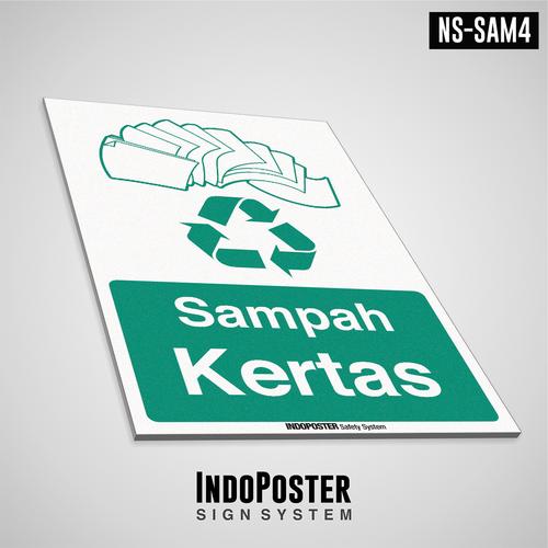 Jual Safety sign K3 PVC ISO sampah kertas - Kab. Bandung - INDOPOSTER ...