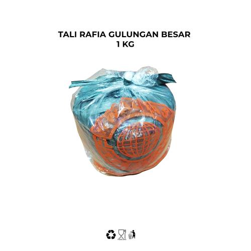 Jual TALI RAFIA GULUNGAN BESAR - 1 KG - TALI PLASTIK HITAM 1000GRAM ...