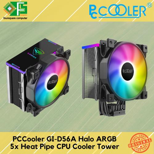 Jual CPU Cooler PCCooler GI-D56A Halo ARGB | 5 HeatPipe Fan Processor Tower - Kota Bandung ...