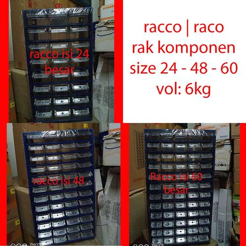 Jual racco extra dus bubble rak komponen slot 24 48 60 organizer raco ...