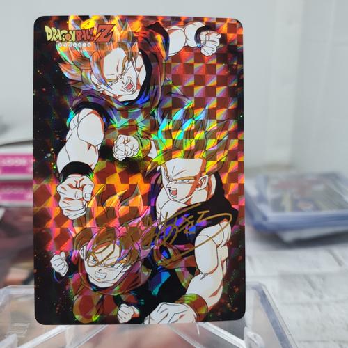 Jual kartu dragon ball holo fans card with akira toriyama auto gold no ...