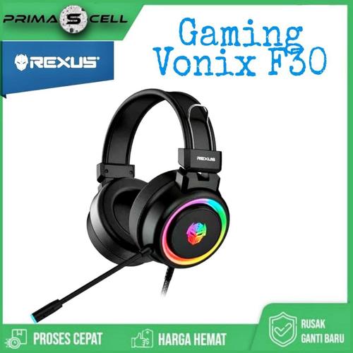Jual Headset Gaming Rexus Vonix F30 LED RGB Spectrum hitam - Kota ...