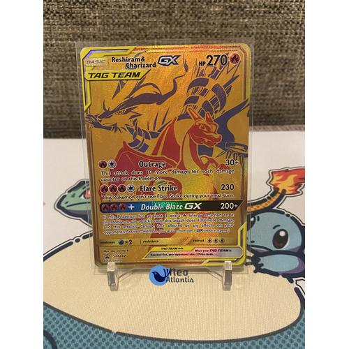 Jual Pokemon TCG English Gold Reshiram & Charizard GX - SM247 - Promo ...