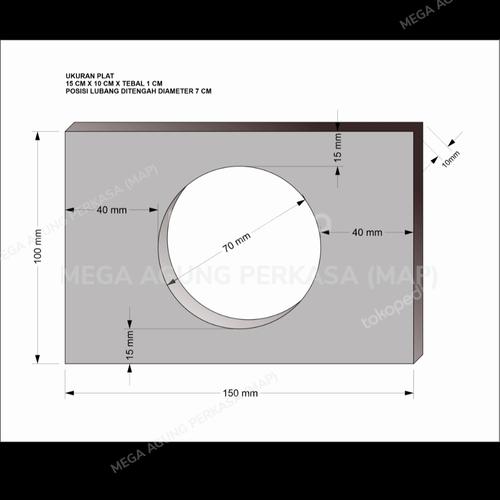 Jual PLAT BESI 10 mm x 100 mm x 150 mm - Jakarta Utara - MEGA AGUNG ...