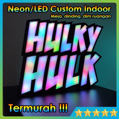 Jual LAMPU NEON FLEX / SIGN USB / LIGHT BOX HURUF TULISAN CUSTOM - 2 ...