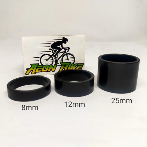 Jual ring spacer stem sepeda oversize hitam,ring leher sepeda - 12mm ...