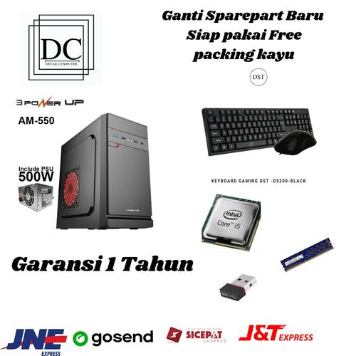 Jual Cpu Rakitan core i5 / ram 8 gb / hdd 500 gb / office / kantor/zoom ...
