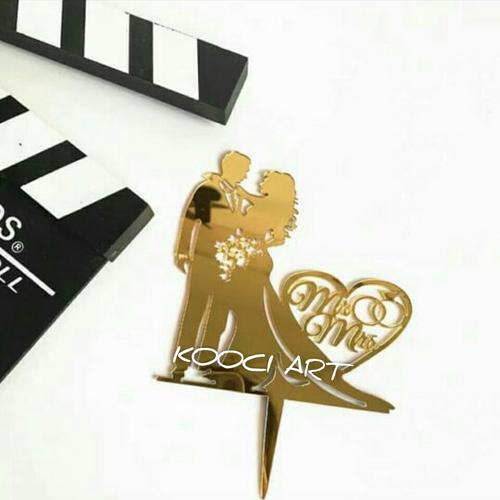 Jual Cake topper acrylic mr&mrs/toper kue/wedding/anniversary/lamaran - You & Me - Kota Depok ...