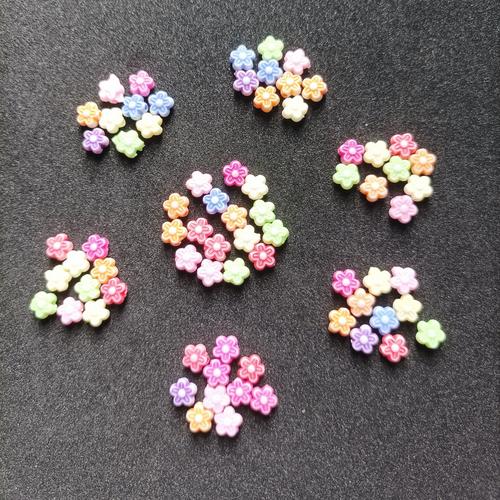 Jual Manik Bunga Sakura Mini / Mini Flower Beads Pastel DIY Craft ...