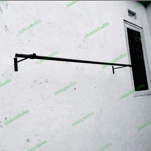 Jual rak gantungan baju / besi penyangga jemuran baju / stand hanger ...