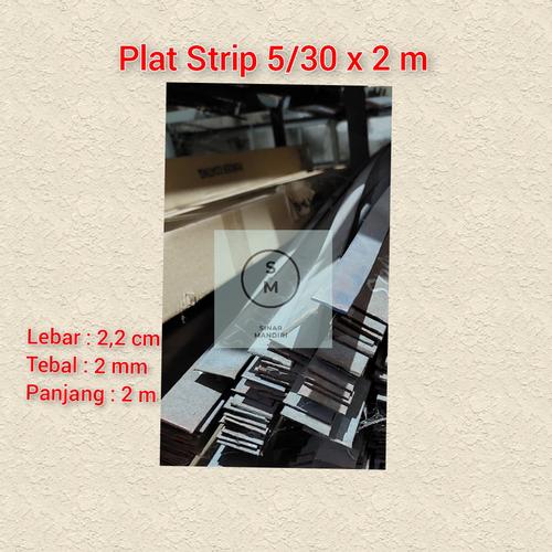 Jual Plat Strip Lebar 2,2cm Tebal 2mm Panjang 2 Meter (Strip 5/30 x 2M ...