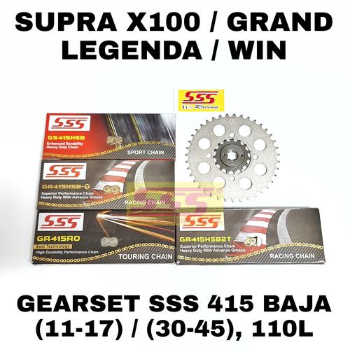 Jual GEARSET SSS 415 BAJA SUPRA X100 LEGENDA GRAND WIN HSB HSBT RO ...