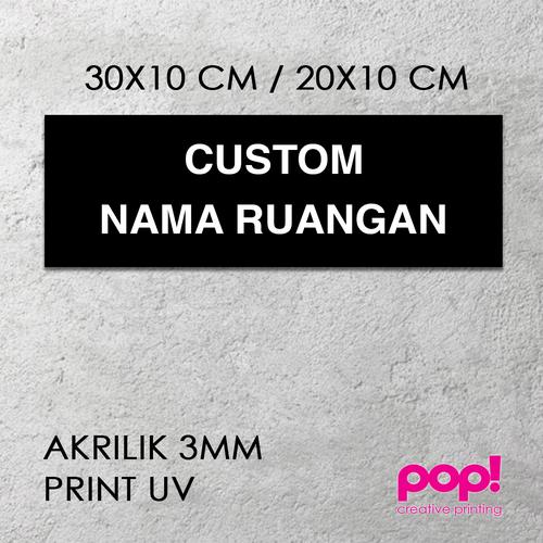 Jual Custom Sign Board Nama Ruangan Akrilik Print Papan Nama Ruang ...