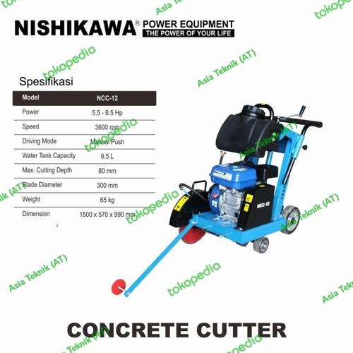 Promo Mesin potong aspal beton 12 inch Nishikawa.. concrete cutter ...