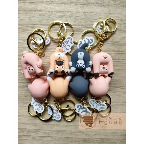Jual Gantungan Kunci, Hiasan Tas Handstand Animal Dog Cat Pig Rabbit ...